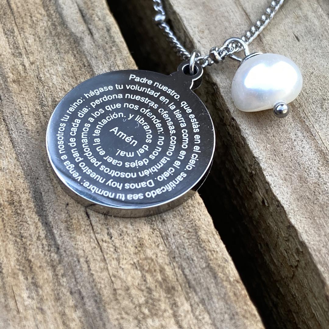 Collar Medalla del Padre Nuestro – Holy Metals